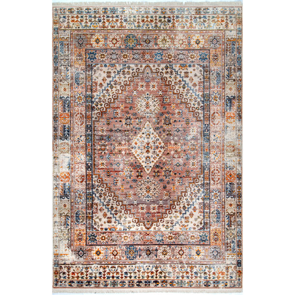 Bungalow Rose Roehl Performance Brown Rug & Reviews | Wayfair