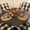 Madison Park Signature Helena Round Wood Pedestal Dining Table ...