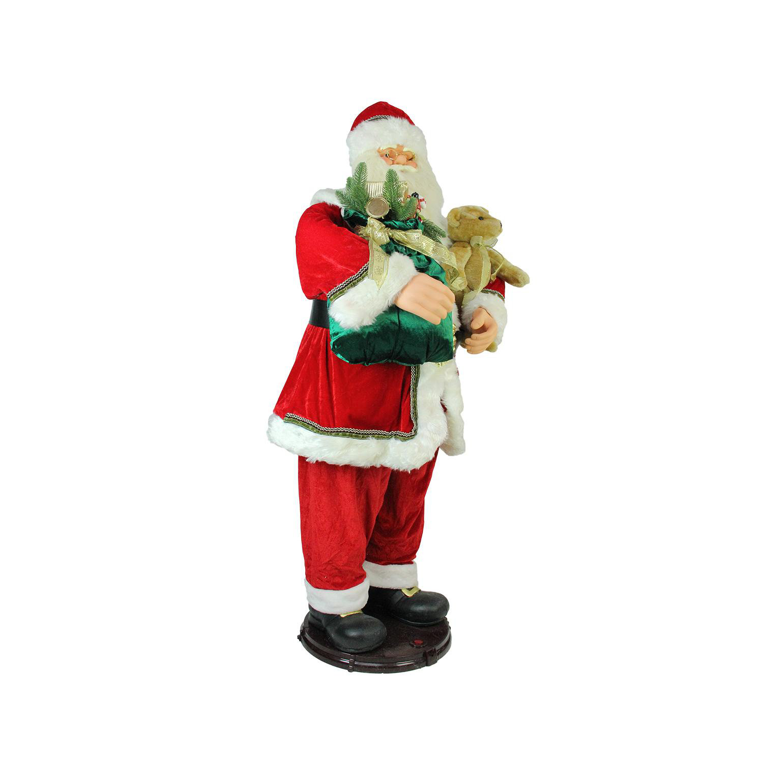 Northlight 5' Deluxe Traditional Animated and Musical Dancing Santa ...