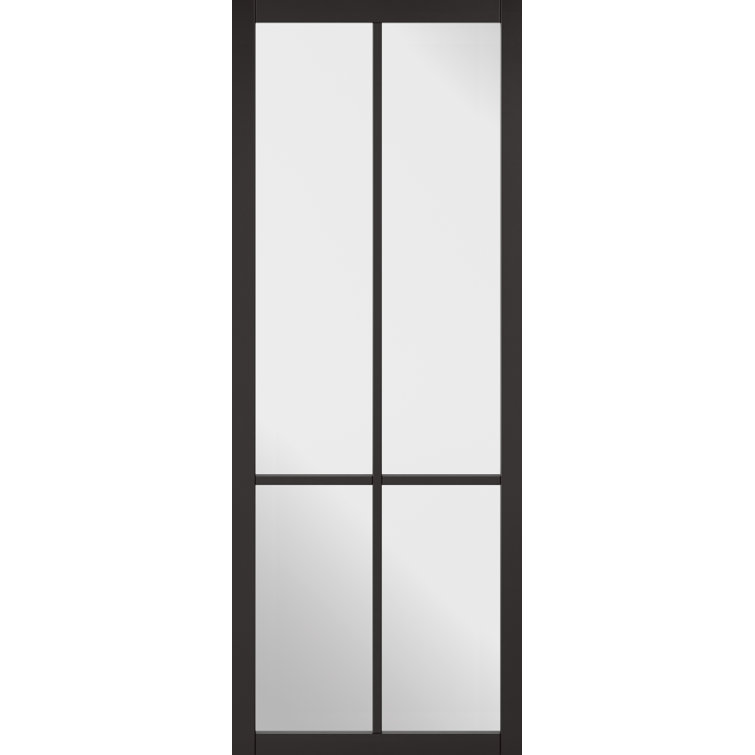 LPD Doors Liberty Glazed Black Internal Door | Wayfair.co.uk