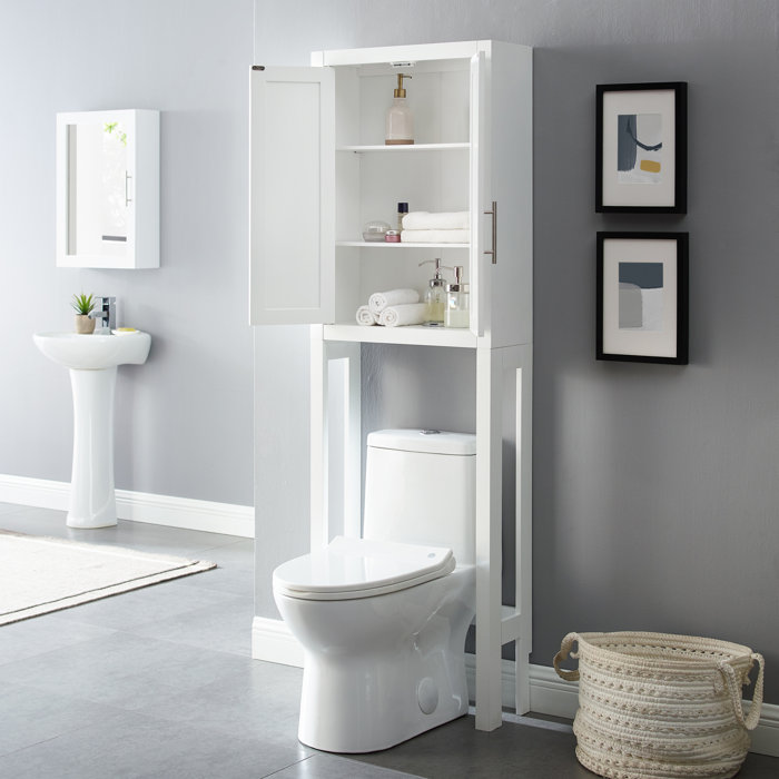 Three Posts™ Cortland Freestanding Over-The-Toilet Storage & Reviews ...