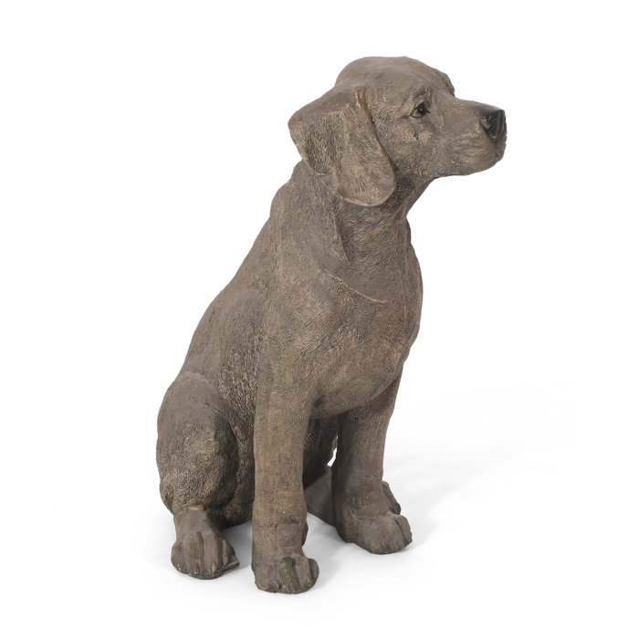 Red Barrel Studio® Outdoor Dog Garden Statue & Reviews | Wayfair