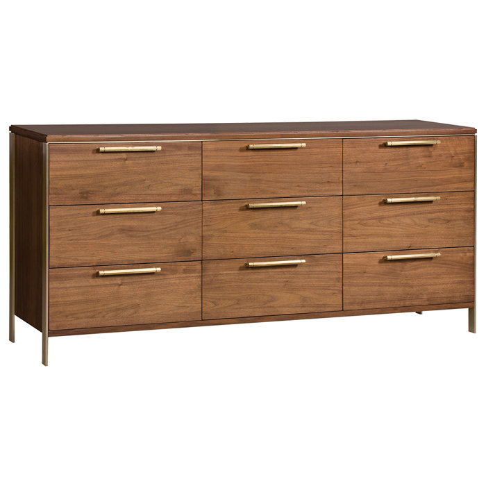 Fairfield Chair Libby Langdon 9 Drawer 76" W Solid Wood Dresser | Wayfair