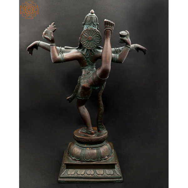 Exotic India Ananda Tandava Shiva Figurine | Wayfair