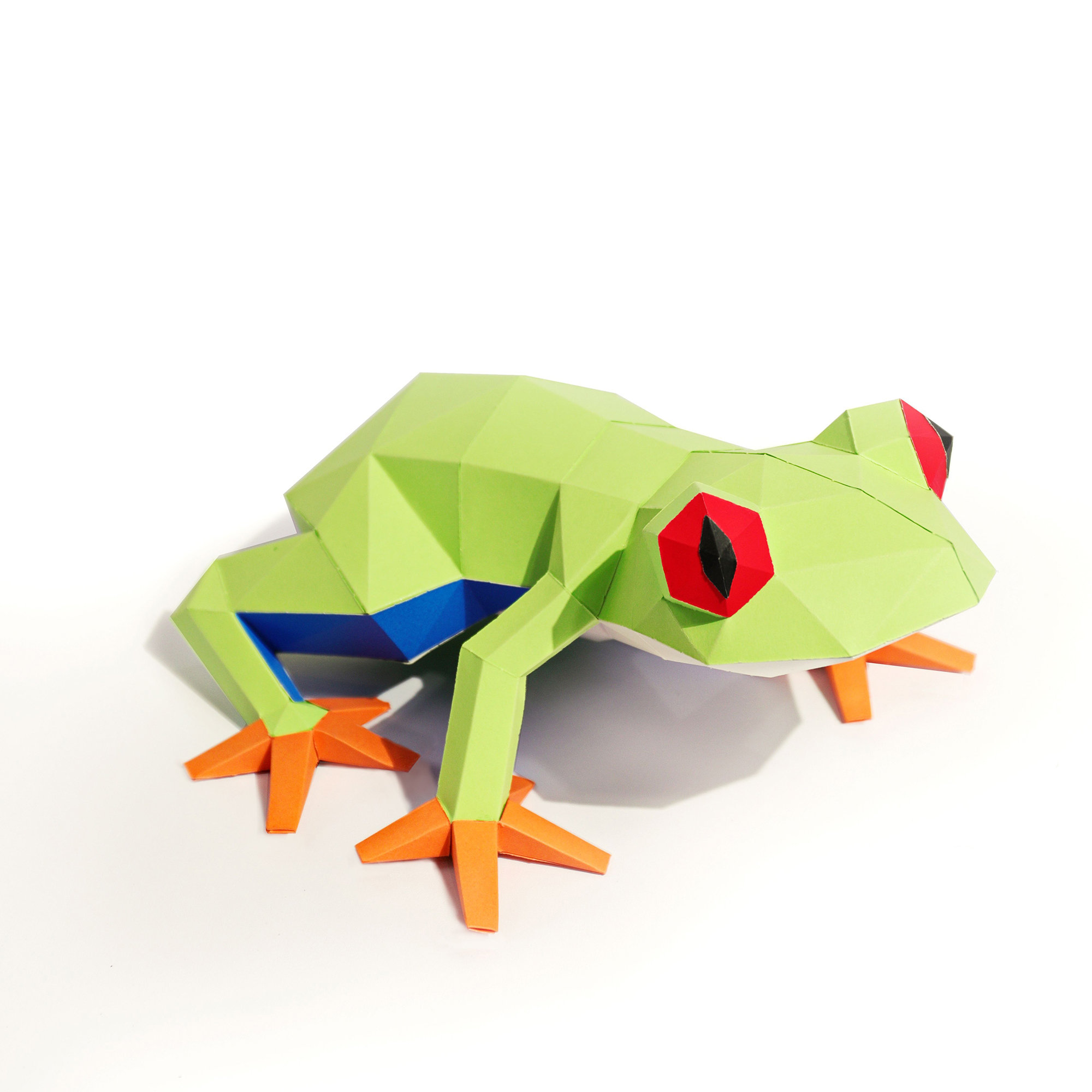 PAPERCRAFT WORLD Frog Dual-Use Lamp Model Papercraft 3D Paper Model ...
