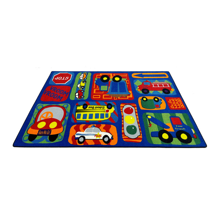 Kid Carpet Vroom Vroom Car Play Area Rug & Reviews | Wayfair