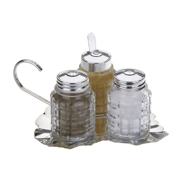 Corbell Silver Company Queen Anne 6 Piece Revolving Cruet Set & Reviews ...