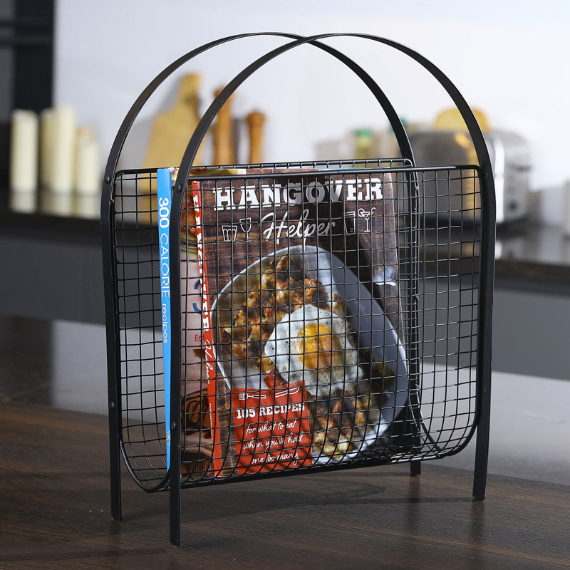 Rebrilliant Metal Free Standing Magazine Rack | Wayfair
