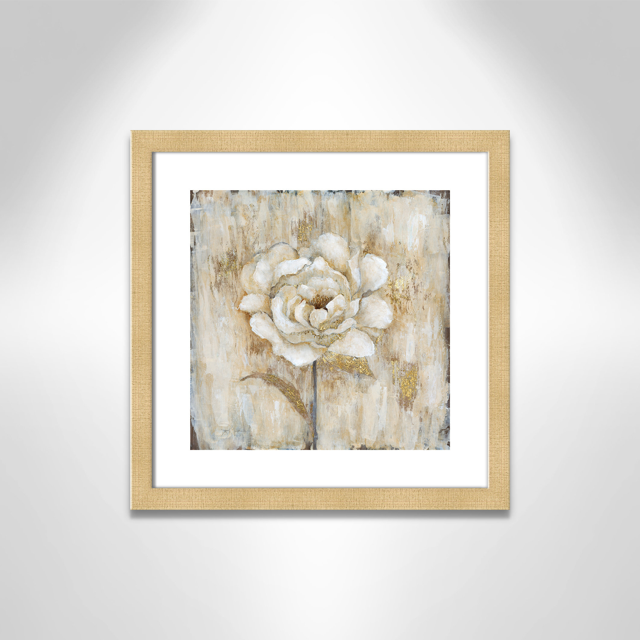 CasaFineArts Venetian Gold Botanical I - Picture Frame Painting | Wayfair