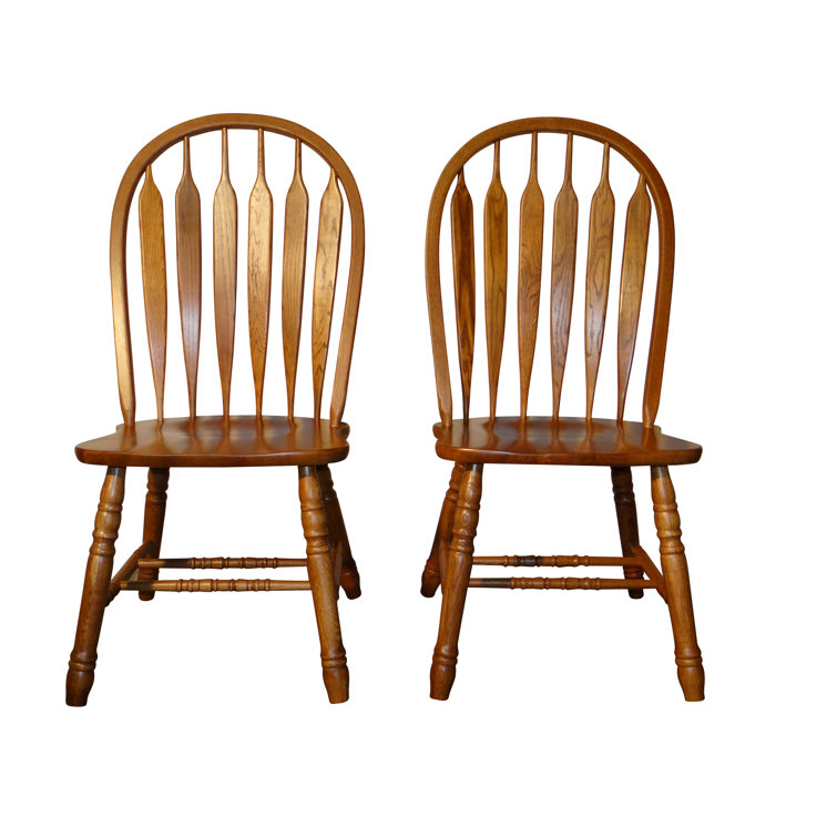 Rosalind Wheeler Allijah Solid Wood Windsor Back Side Chair | Wayfair