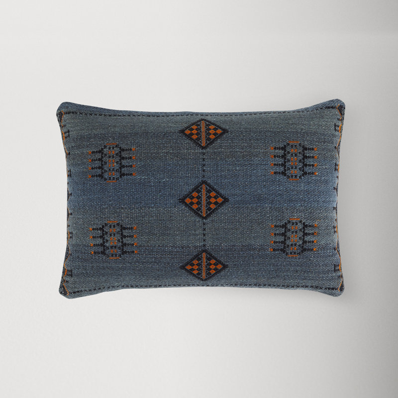 AllModern Waldeck Embroidered Wool Throw Pillow & Reviews | Wayfair