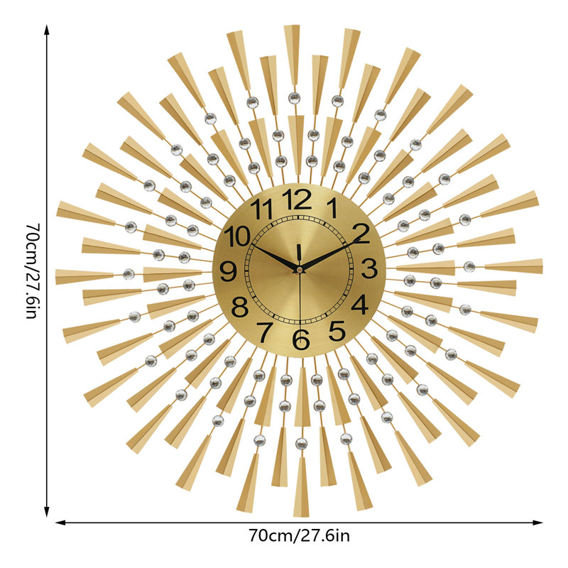 Mercer41 Lawnmont Metal Wall Clock | Wayfair