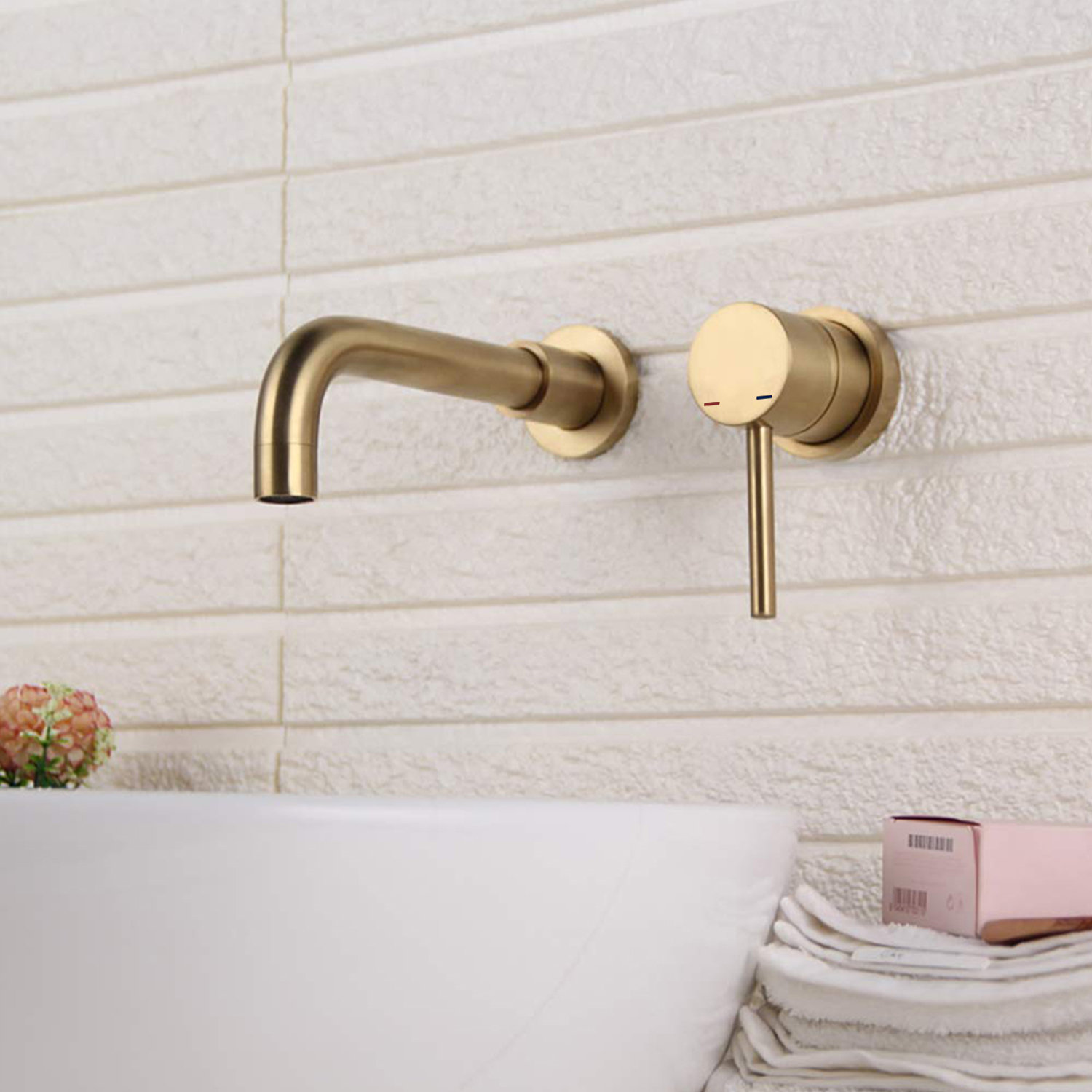 RENIST Wall Mounted Bathroom Faucet & Reviews | Wayfair