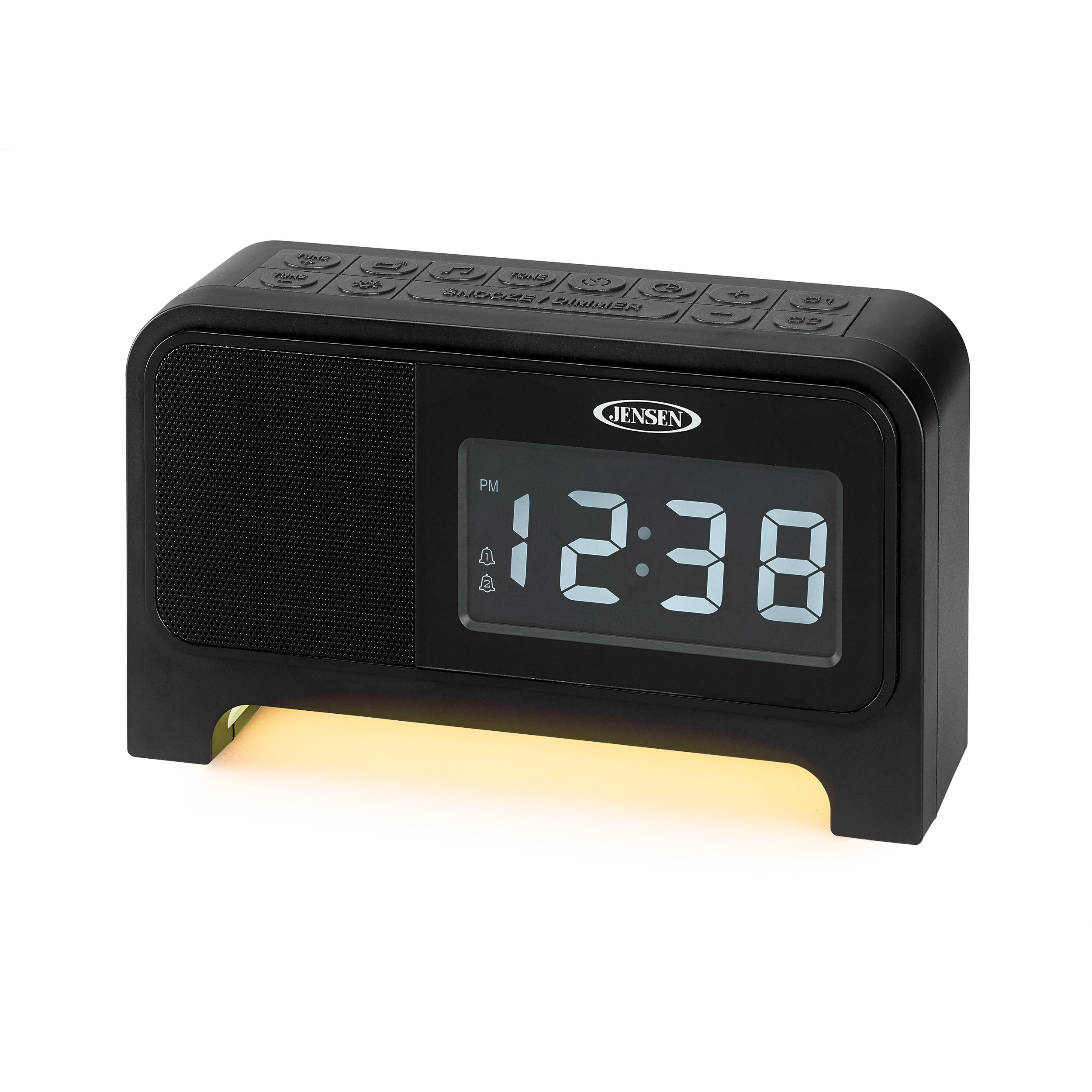 Jensen Modern & Contemporary Digital Electric Tabletop Clock with Alarm ...