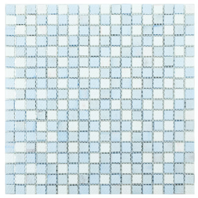 Supreme Tile Mini Tiny 1" x 1" Natural Stone Grid Mosaic Wall Tile ...