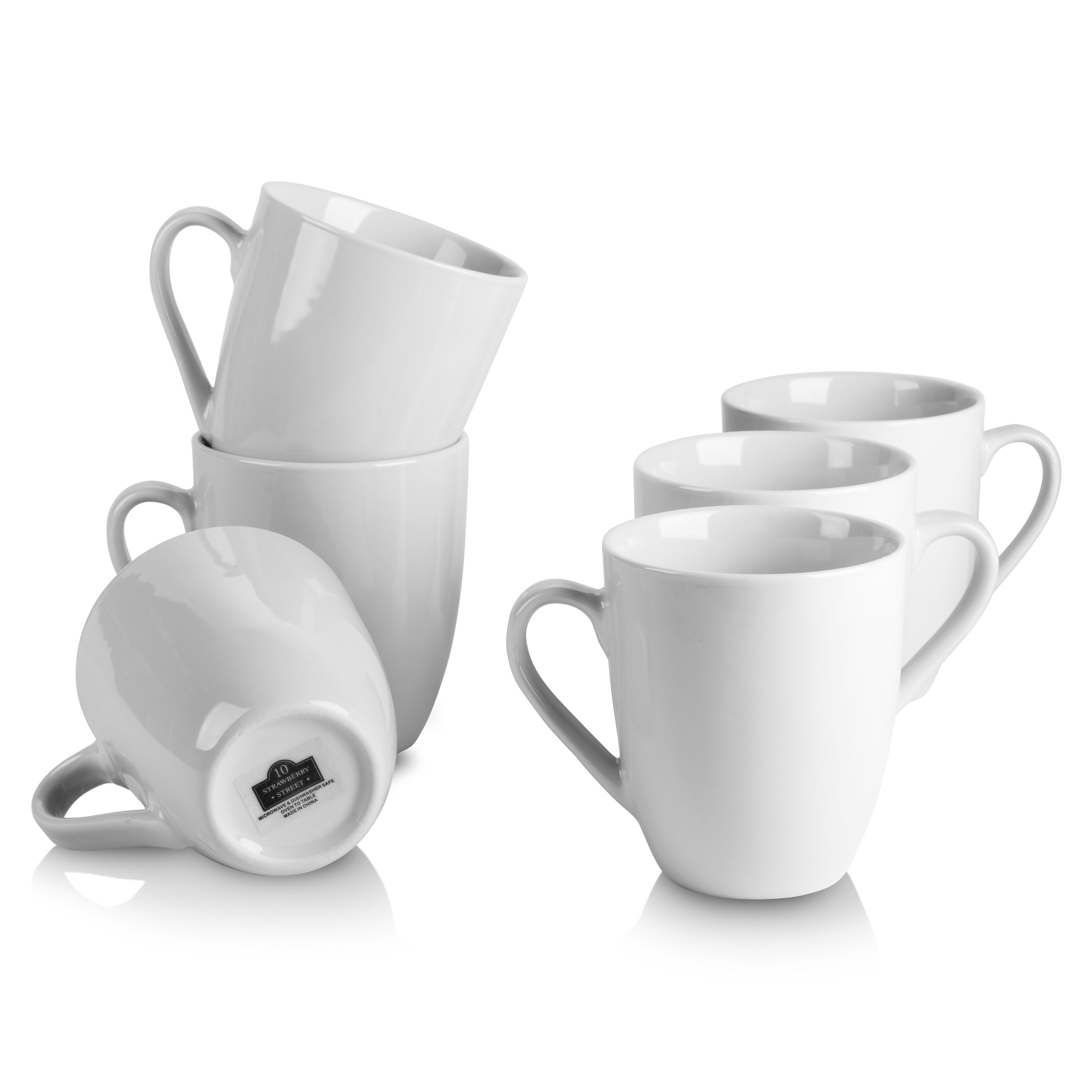Ten Strawberry Street Simply White Ceramic Coffee Mug & Reviews | Wayfair