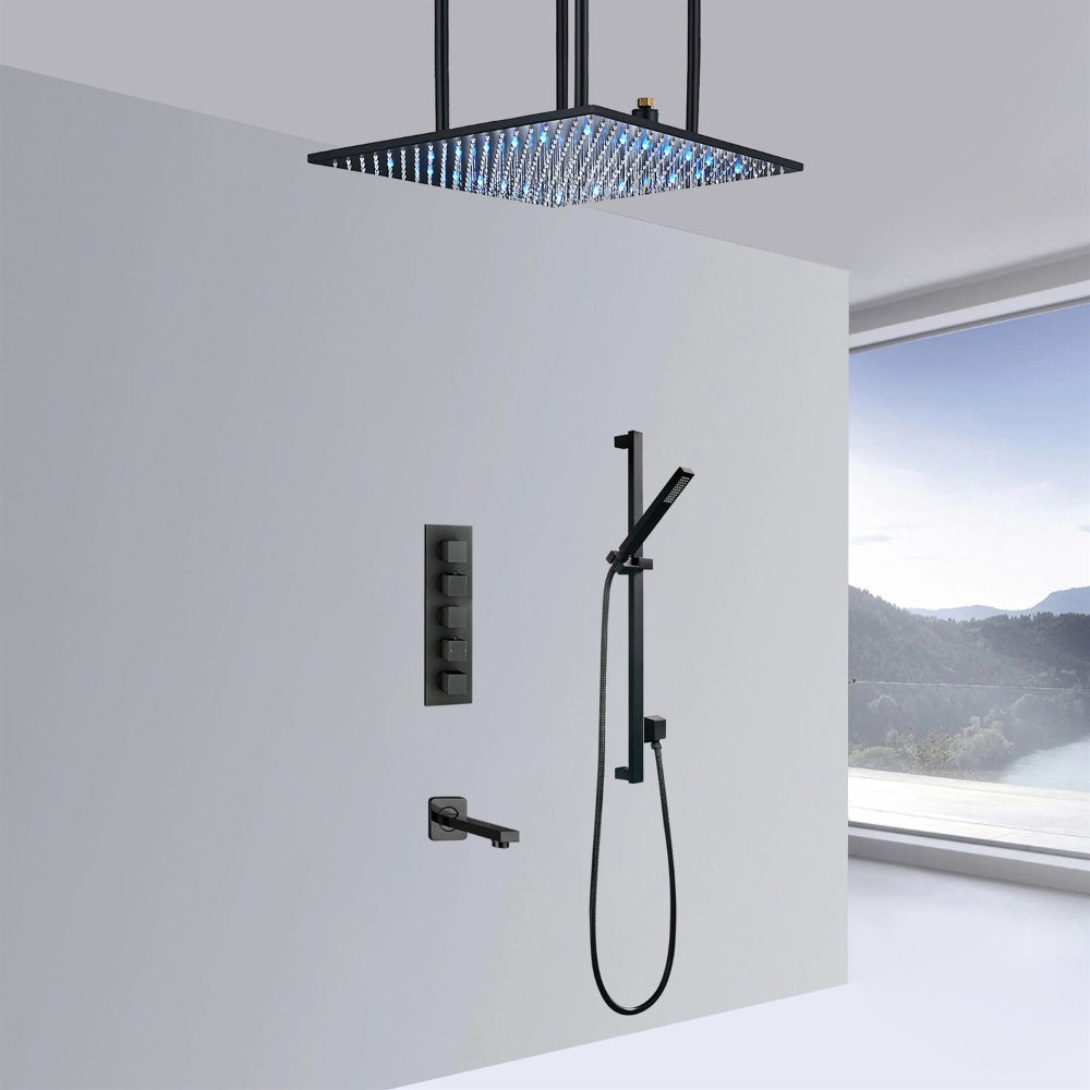 BathSelect Florence Touch Panel Controlled Thermostatic Recessed ...