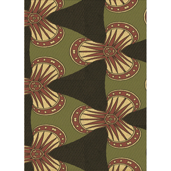 The Holiday Aisle® Hannelore Geometric Brown Area Rug | Wayfair