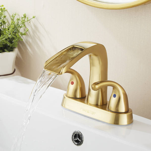NEWATER Centerset Faucet 2-handle Bathroom Faucet with Drain Assembly ...