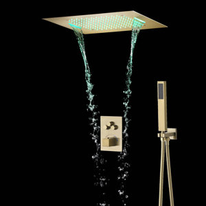 Wonderland America Thermostatic 3 Way Shower System with Rough-in Valve ...