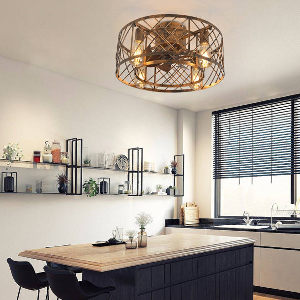 17 Stories 5 - Light Rustic Kitchen Island Linear Pendant | Wayfair