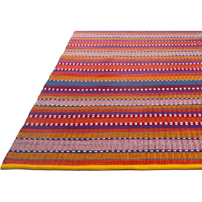 Union Rustic Axton Handmade Flatweave Cotton Red/Orange/Purple Rug ...