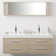 Ebern Designs 1400mm Wall Mounted Double Sink Vanity Unit | Wayfair.co.uk