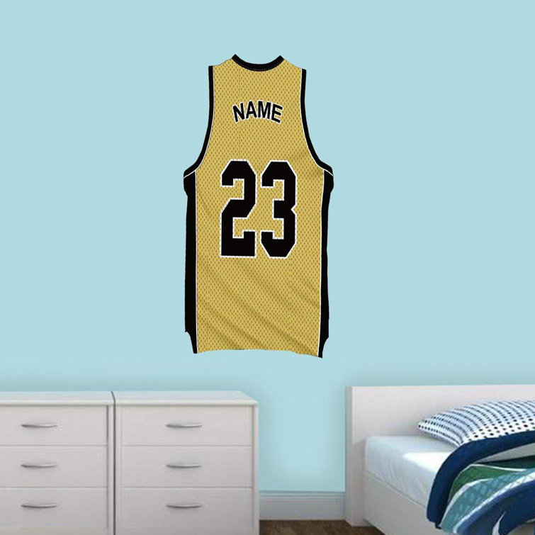 Ebern Designs Basketball Jersey Personalized Name and Number Wall Decal ...