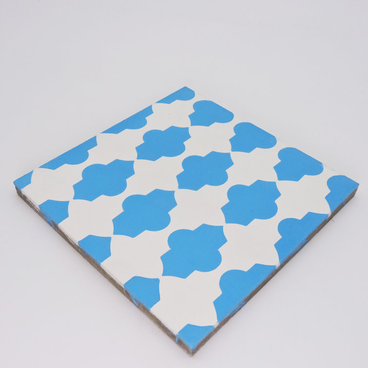 Moroccan Mosaic Tile House Tafraout 8" x 8" Cement Patterned Wall ...