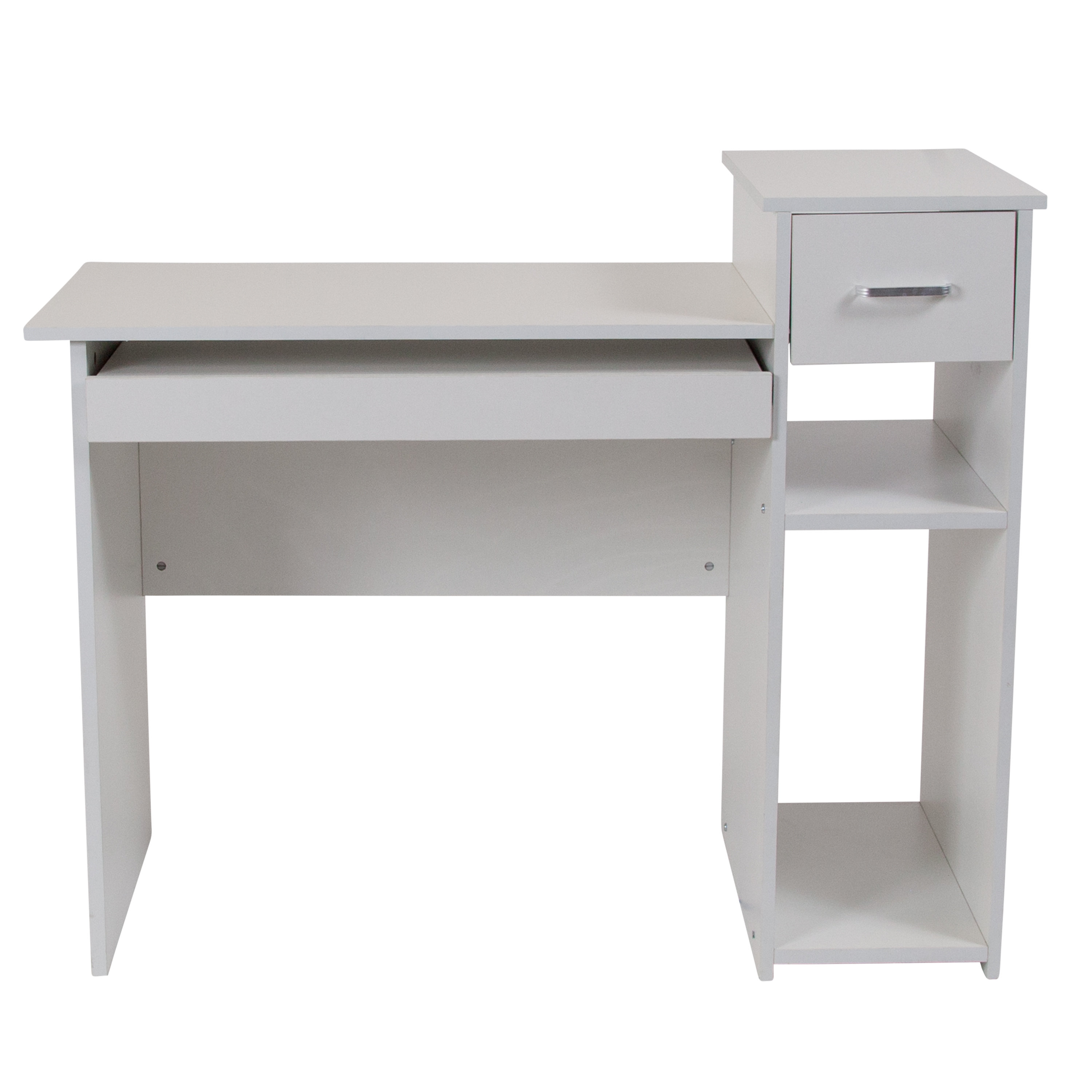 Ebern Designs Fontenay Computer Desk with Shelves and Drawer & Reviews ...