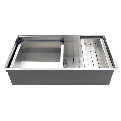 Nantucket Sinks Pro Series 36'' W Single Bowl Stainless Steel ...