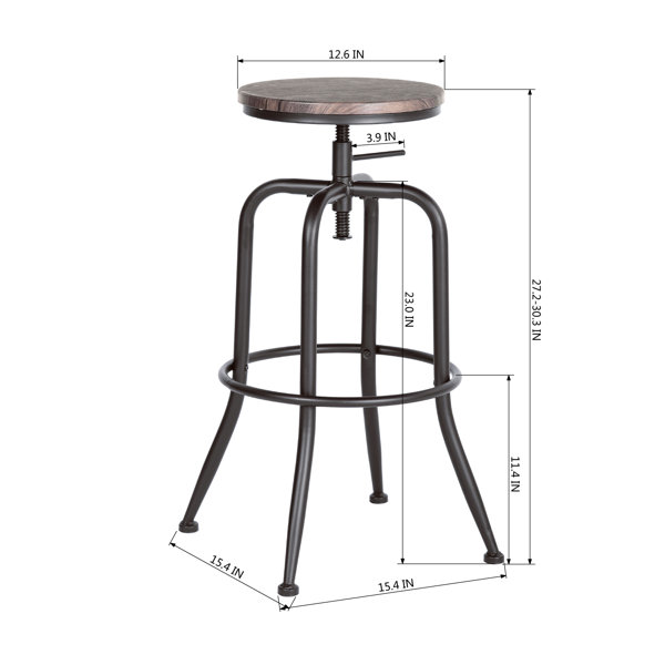 Trent Austin Alameda Height Adjustable Swivel Bar Stool & Reviews ...