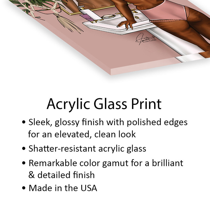 iCanvas Pink-Reflection Print On Acrylic Glass | Wayfair