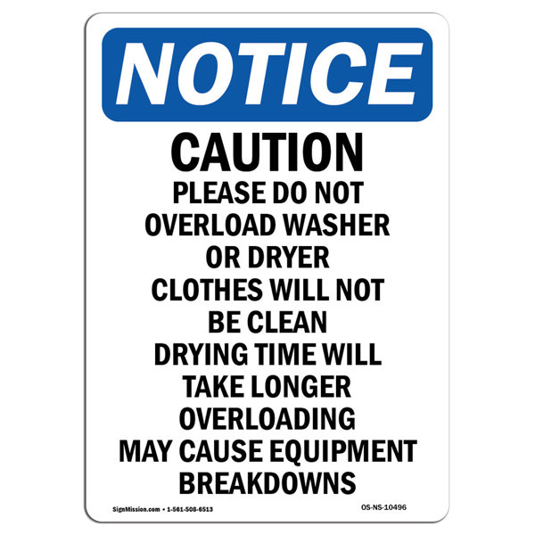 SignMission Caution Please Do Not Overload Sign | Wayfair