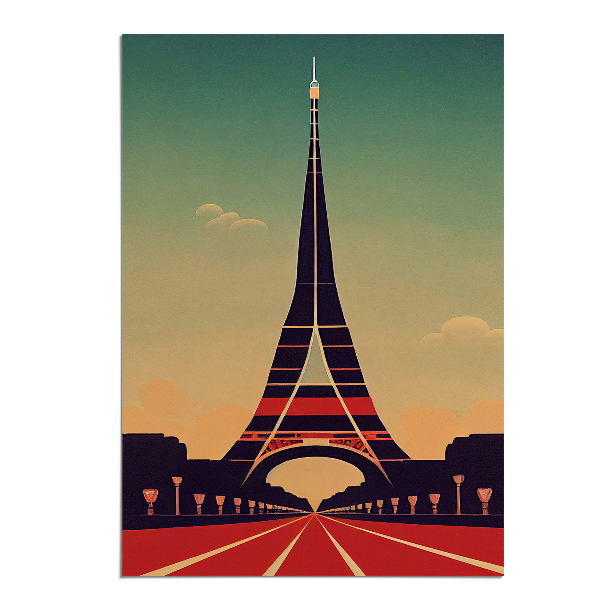 Fairmont Park Art Deco Eiffel Tower No.1 - Graphic Art | Wayfair.co.uk