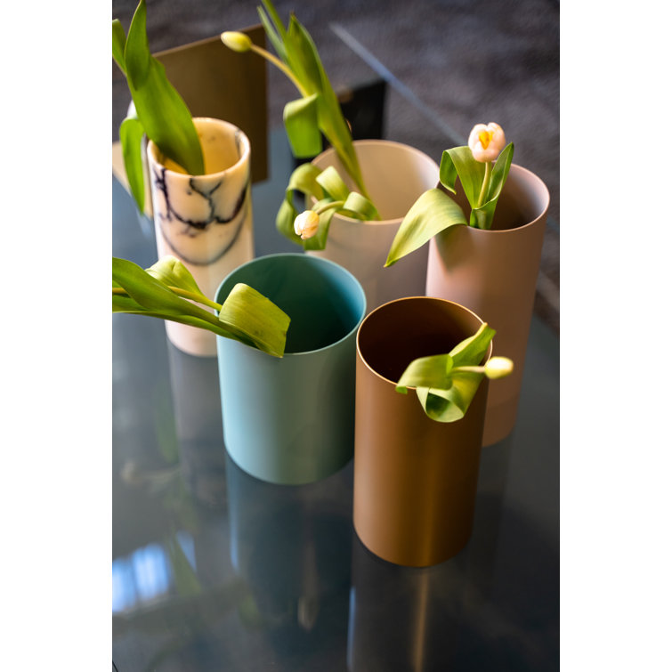 17 Stories Jahare Handmade Stainless Steel Table Vase | Wayfair.co.uk