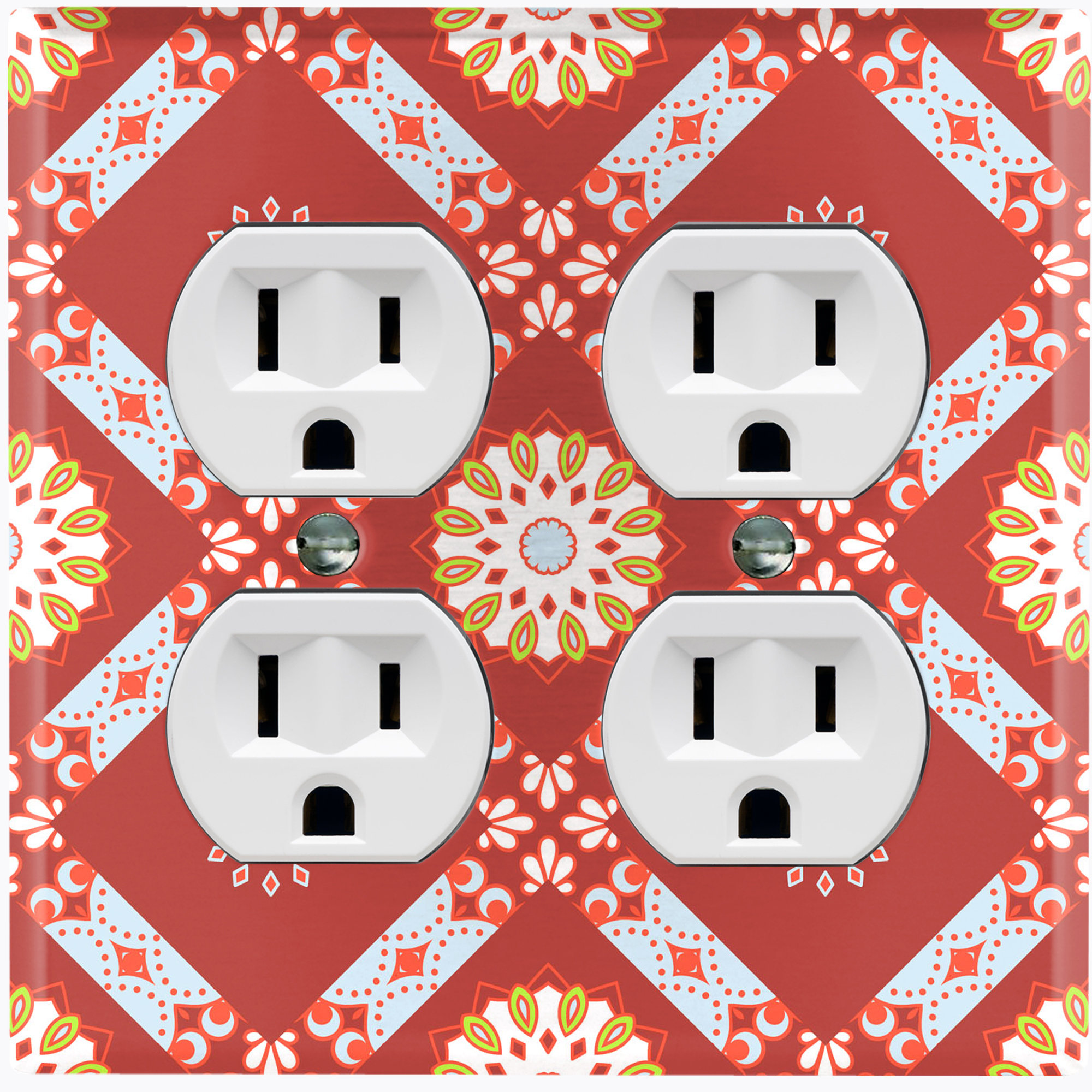 WorldAcc 2-Gang Duplex Outlet Wall Plate | Wayfair
