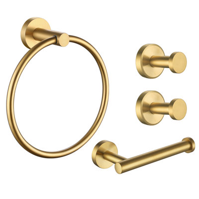 AngleSimple 4 - Piece Bathroom Hardware Set & Reviews | Wayfair