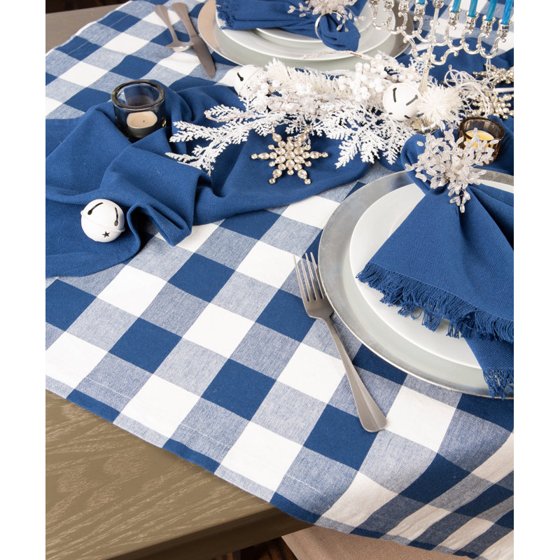 Gracie Oaks Wolsingham Gingham Cotton Tablecloth & Reviews | Wayfair