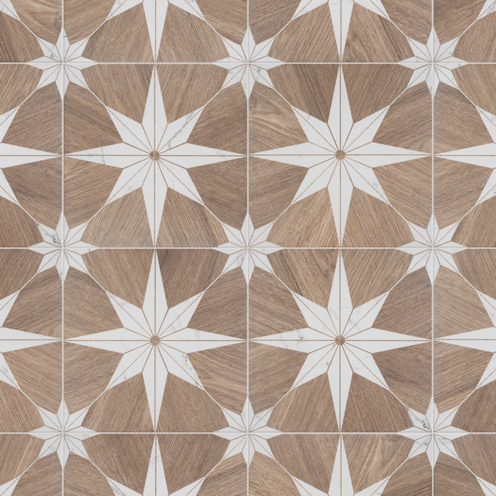 Merola Tile Llama Stella Loire Verso 10" x 10" Porcelain Marble Look ...