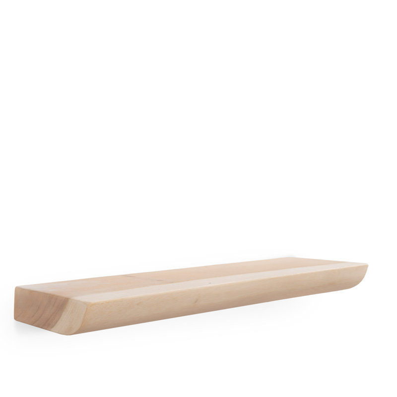 Gracie Oaks Tara Acacia Solid Wood Floating Shelf | Wayfair.co.uk