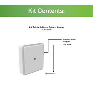 Barrette Outdoor Living Paintable Round Column Adapter | Wayfair