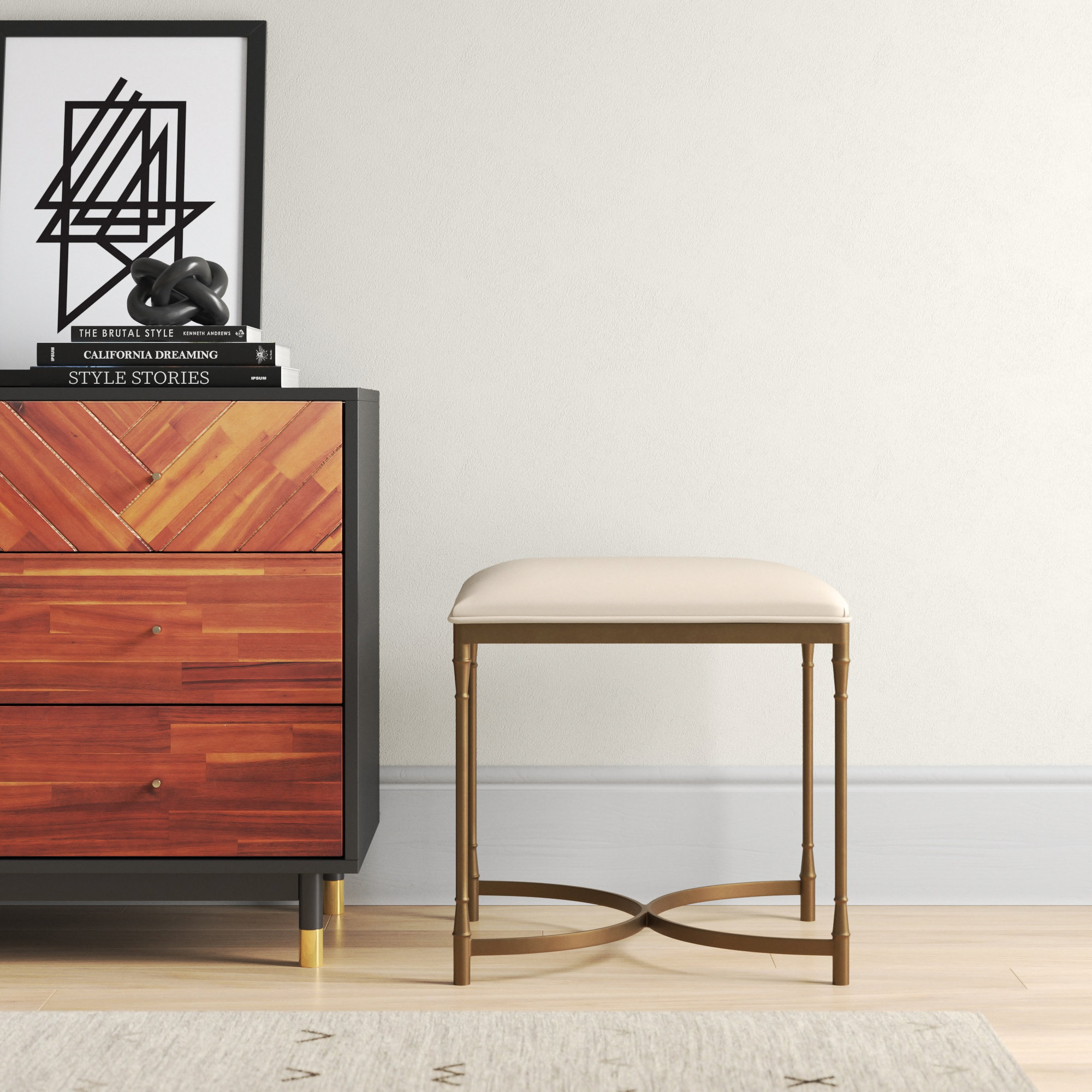 Wade Logan® Agaro Iron Accent Stool & Reviews | Wayfair