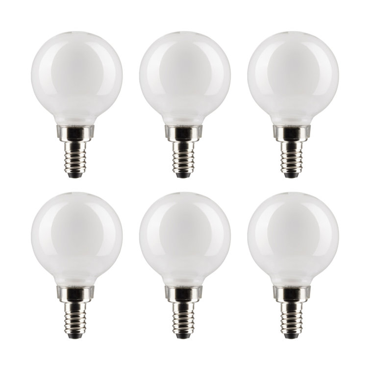 Satco 5.5 Watt (60 Watt Equivalent), G16.5 LED, Dimmable Light Bulb ...