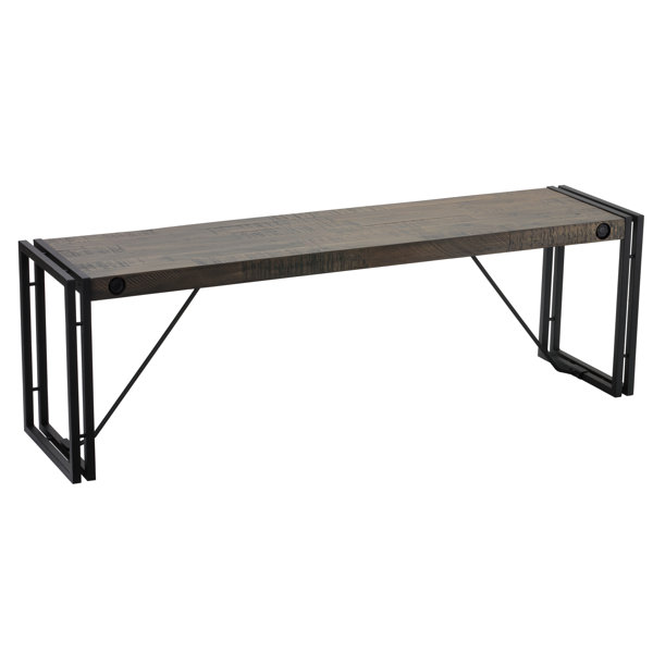 Ebern Designs Cebes Metal/Wood Bench & Reviews | Wayfair