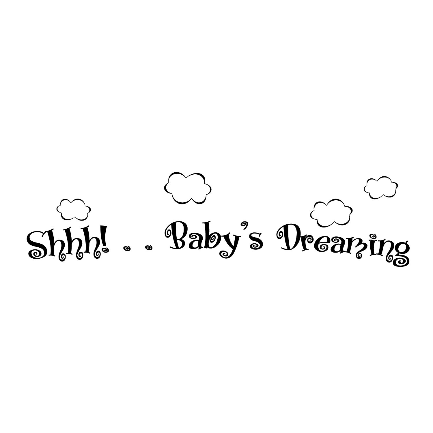 FiresideHome Shhh! Baby's Dreaming Wall Decal | Wayfair