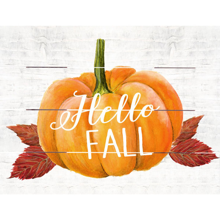 The Holiday Aisle® Hello Fall Wall Décor | Wayfair