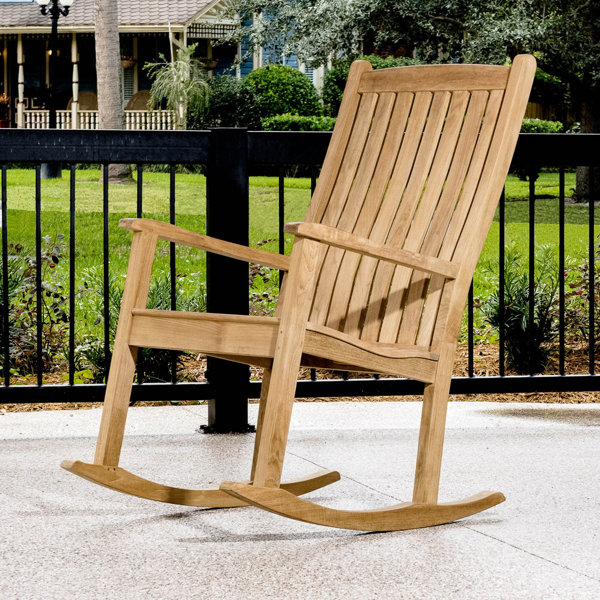 Westminster Teak Outdoor Rocking Chair | Wayfair