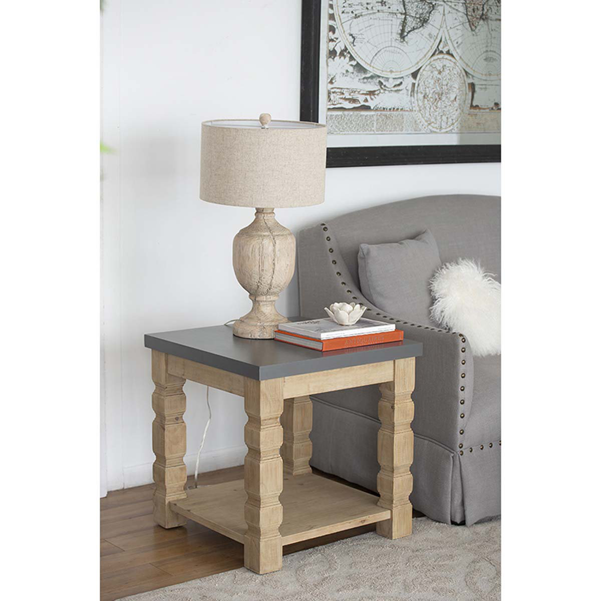 Rosalind Wheeler Mondovi 24'' Tall End Table | Wayfair
