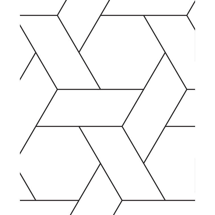 Wrought Studio Mckinnis Peel & Stick Geometric Wallpaper | Wayfair